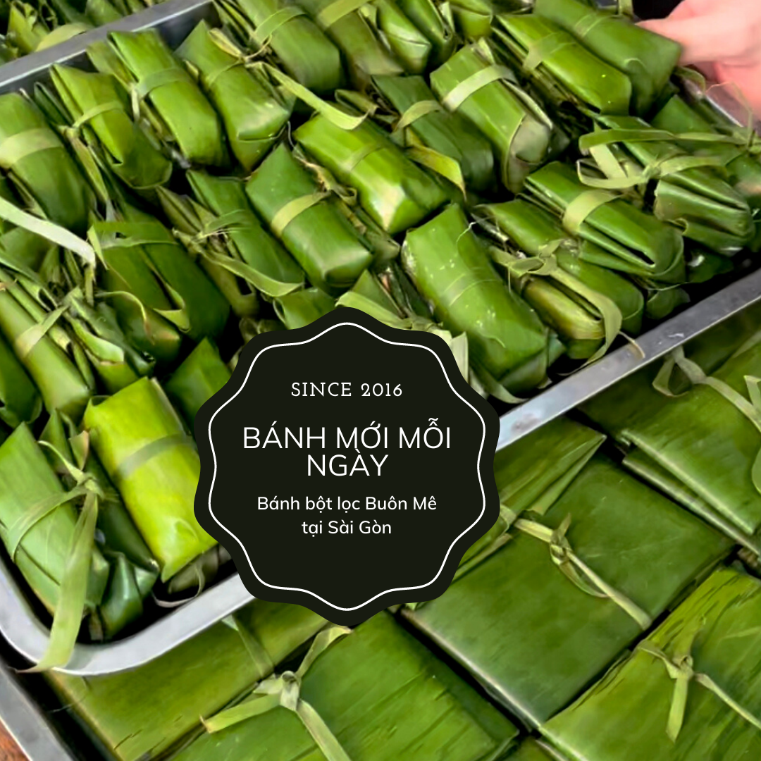 Bánh bột lọc gói lá Sài Gòn, bánh bèo chén, nậm, chả giò